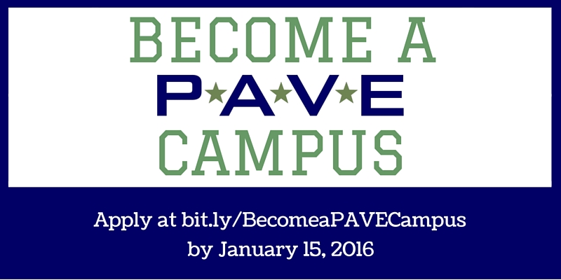 Opportunities: Become a PAVE Campus – Peer Advisors for Veteran ...